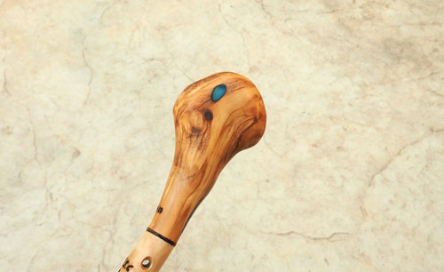 2 parts olive wood walking stick | Biblical Stick Craft