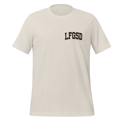 The Collegiate LFGSD Soft Cotton T-Shirt | LFGSD Clothing Co.