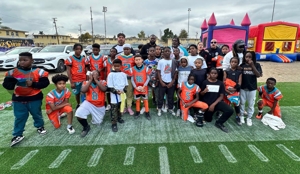 LAPD's new chief checks out project blue youth program