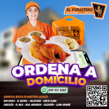 El Pollo Forastero | Servicio a Domicilio