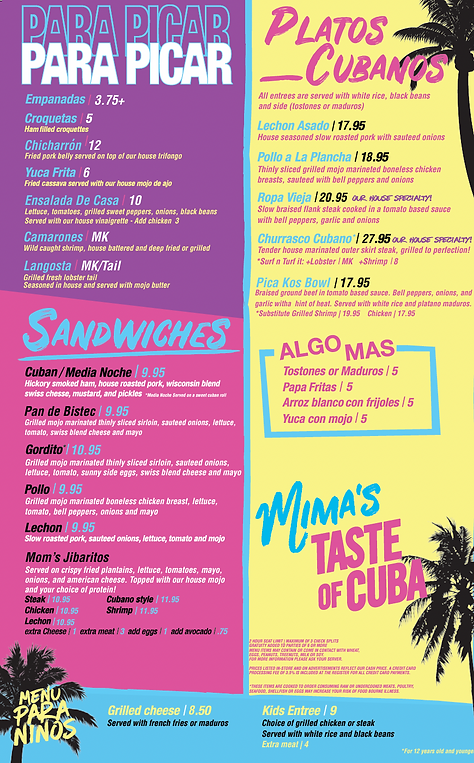 HOME | Mimas Taste of Cuba