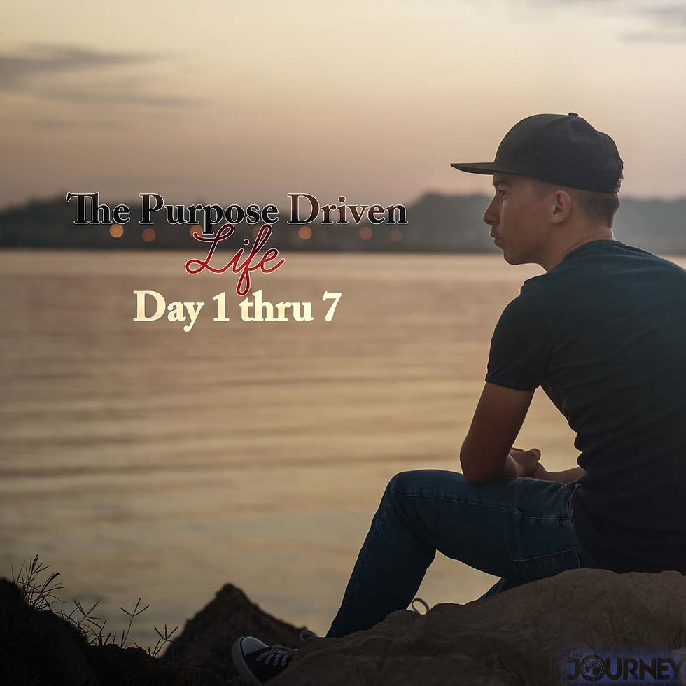 The Purpose Driven Life - Day 1 thru Day 7