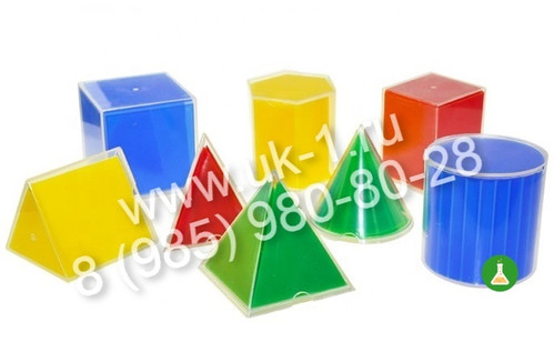 Набор прозрачных геометрических тел с разверткой (8 фигур) | uk-1.ru
