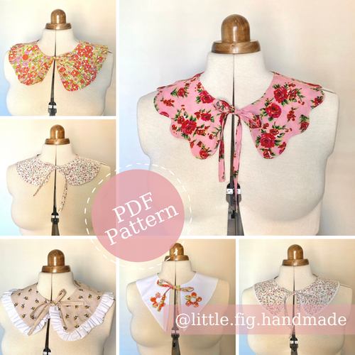 Women's Detachable Collar PDF Sewing Pattern | Little Fig Handmade