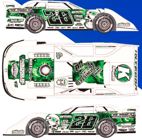 Tyler Carpenter. WV #28 2024 “Dome car” | DirtMan Diecast