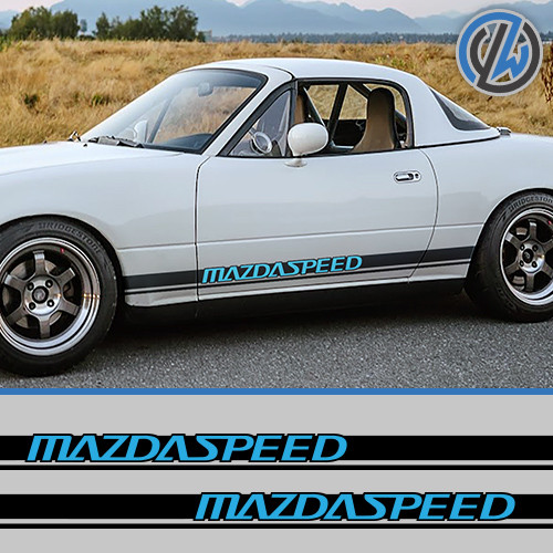 Mazda MX-5 'Mazdaspeed 2Tone" style side stripes | VinylWorks