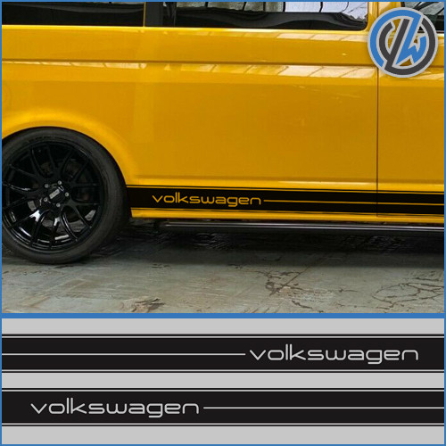 VW transporter Side Stripe Kit 'Minimal pinstripe' Design | VinylWorks