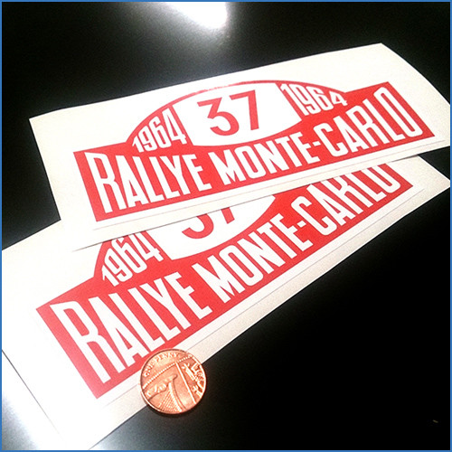 Classic Mini Monte Carlo '37' Paddy Hopkirk decals | VinylWorks