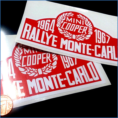 Classic Mini Monte Carlo '64-67' decals | VinylWorks