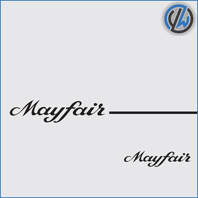 Classic Mini Mayfair Script Decal Pinstripe Kit | VinylWorks