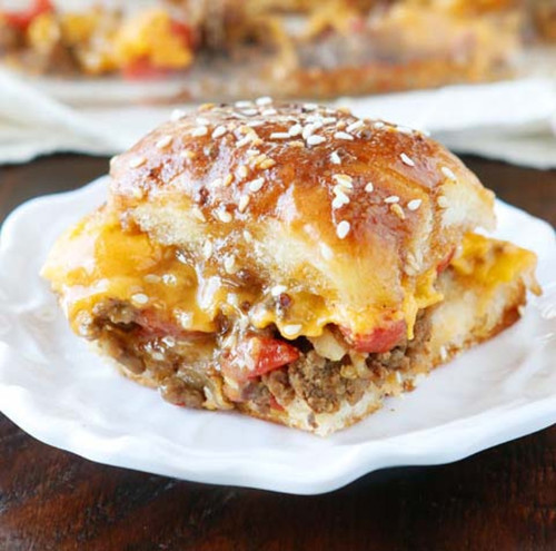 Mini Cheesy Party Burgers | The Lazy Kitchen