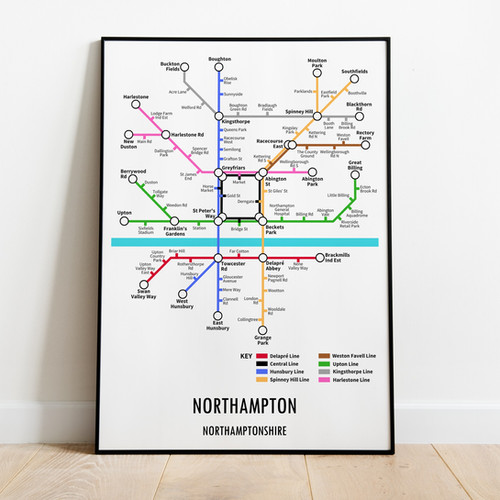Northampton Metro Map | Underdog Studio