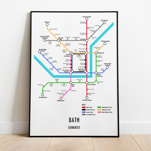 Bath Metro Map | Underdog Studio