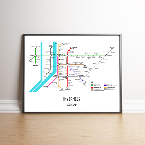 Inverness Metro Map | Underdog Studio