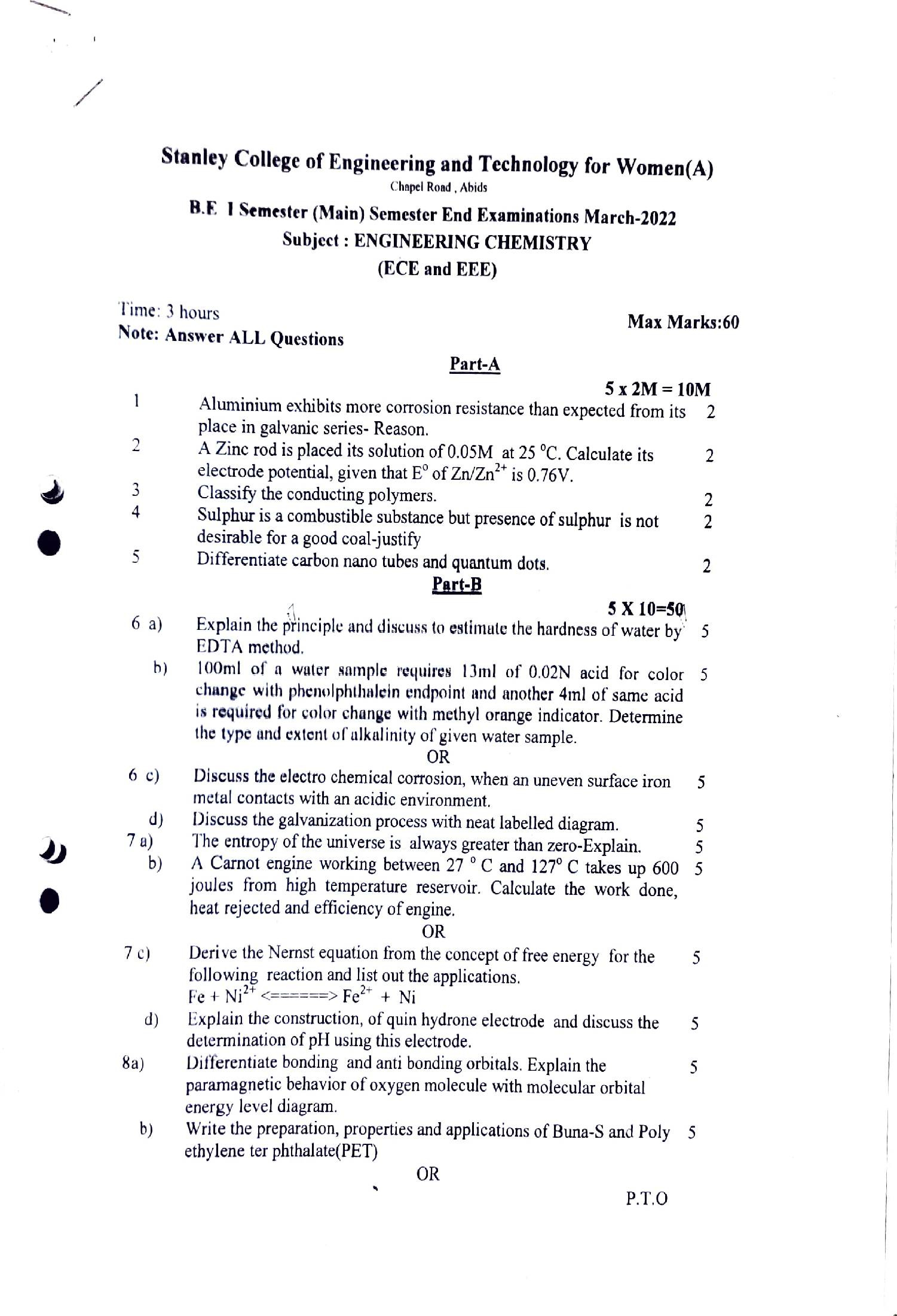 📃BE 1st Sem Autonomous previous question papers