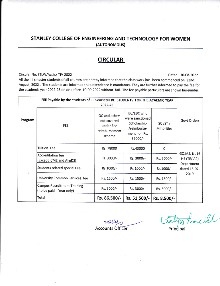 📄Fee Payment Circular