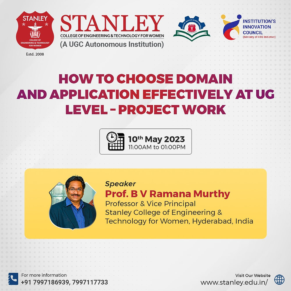 🔸How to Choose Domain and Application Effectively at UG level - Project ...