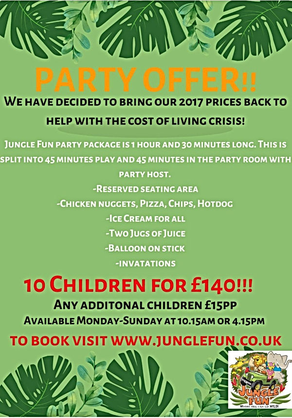 Jungle Fun Activity Centre Liverpool at Cecil Messer blog