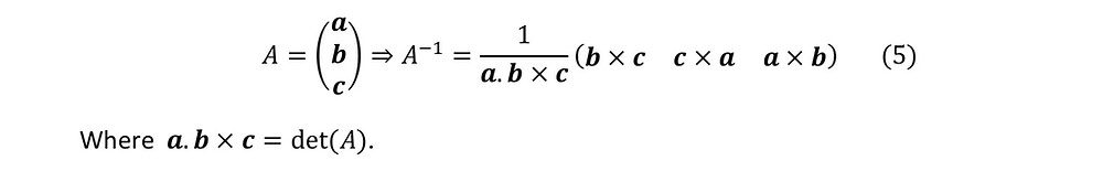 An easier way to find the inverse of a 3x3 matrix
