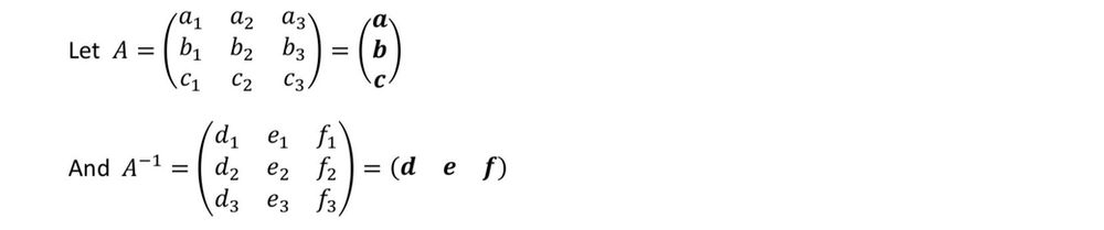 An easier way to find the inverse of a 3x3 matrix