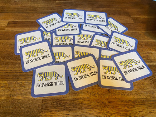 20 st glasunderlägg ”En Svensk Tiger” | Beredskapsmuseet