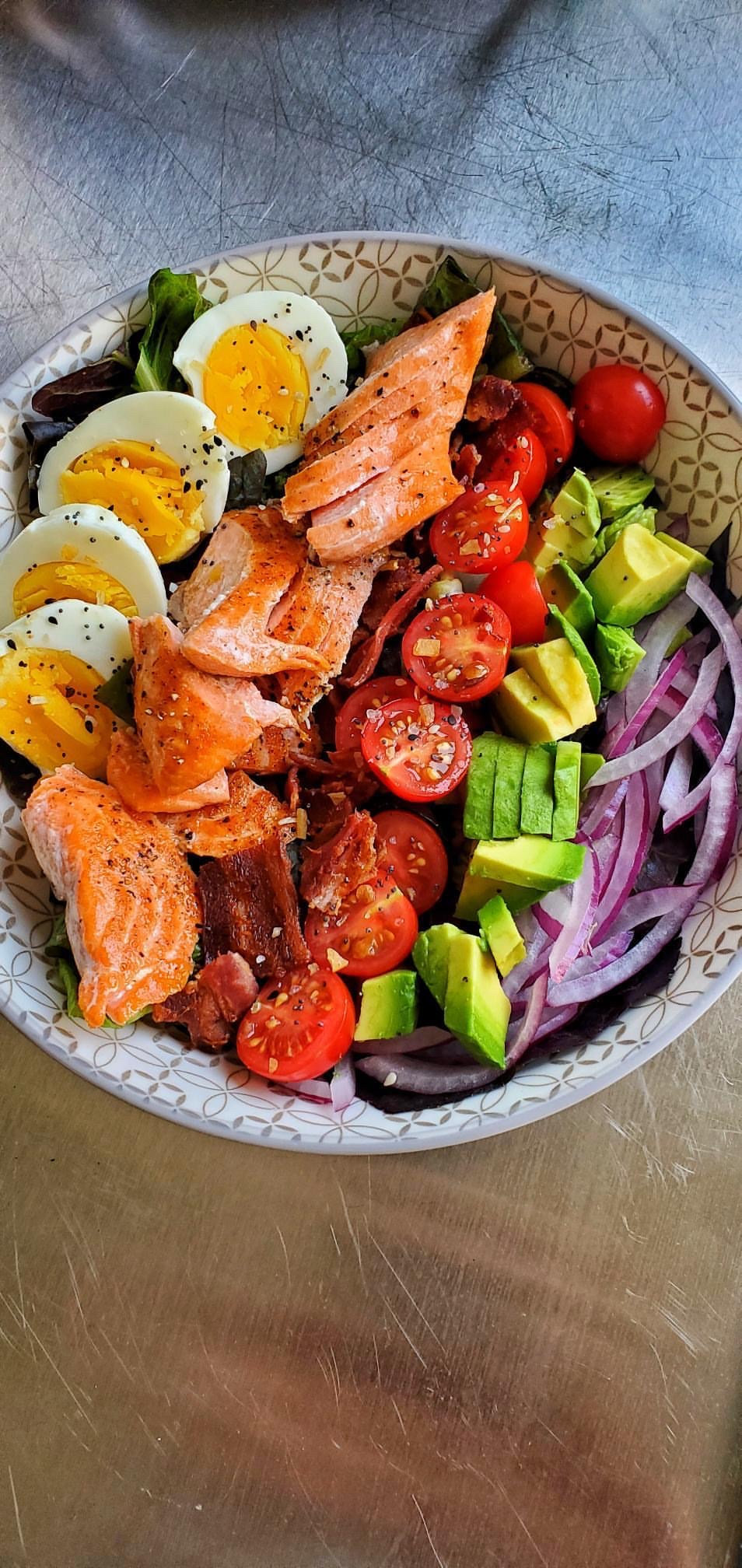 Arctic Char Cobb Salad Fish Recipes Artic Char Indigenous Recipes