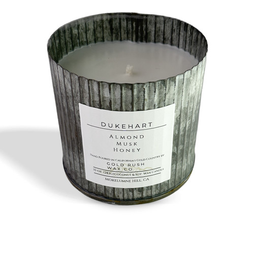 Dukehart Candle – Almond, Honey & Musk | Hand-Poured Coconut Soy