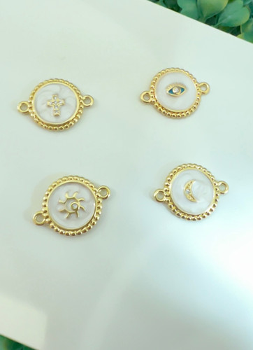 White enamel bracelets connector. Jewelry DIY accessories handmade | X ...