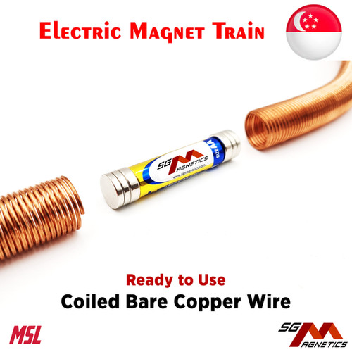 Electric Magnet Train - Bare Copper Wire Electromagnet Train Science ...