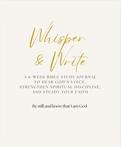 Printable: 6-Week Bible Study Journal – Whisper & Write™ (Digital ...