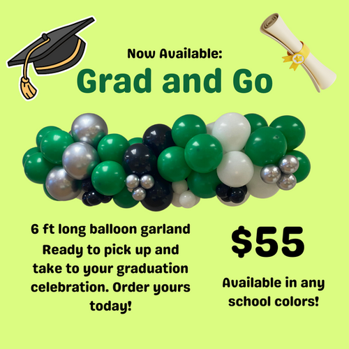 Grad and Go Balloon Garlands | The Busy Bee Play Ca