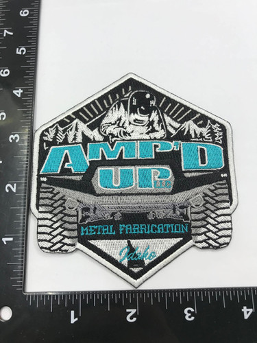 AMP'd up logo patch | AMP'd up LLC