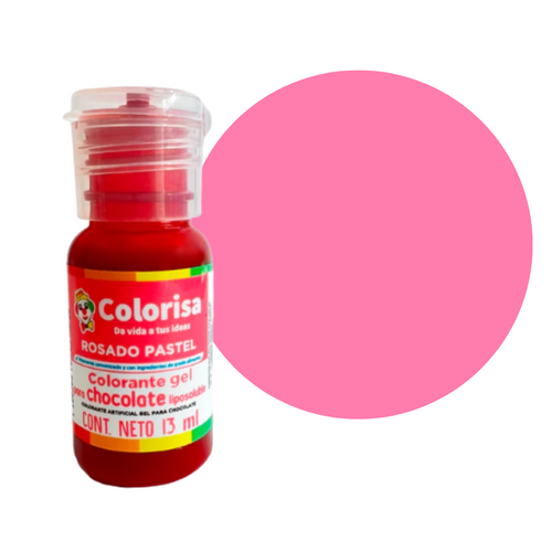 COLORANTE GEL LIPOSOLUBLE ROSADO PASTEL X13 ML | elpanificadorctgena