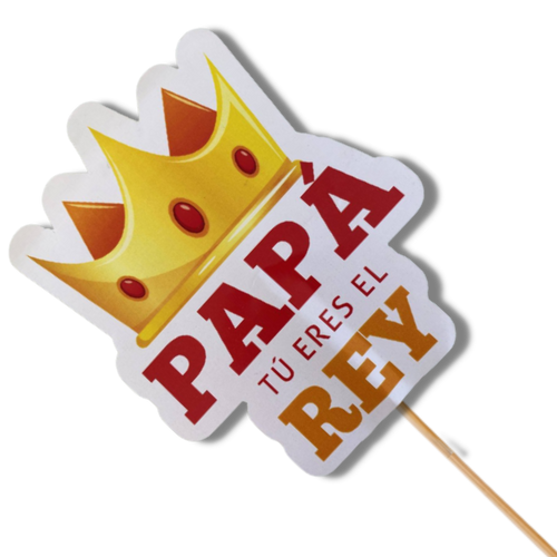 TOPPER CARTON MI PAPA ES EL REY | elpanificadorctgena