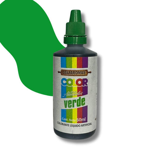 COLORANTE LIQUIDO VERDE 60 ML DELIAROMAS | elpanificadorctgena
