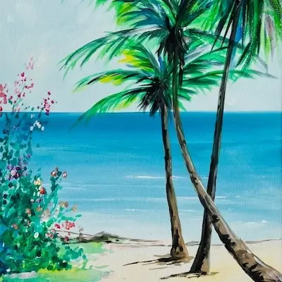 Paint a Palm Tree Beach at The John Selden, Worthing - 9 September 2026 ...