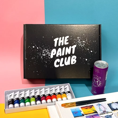 Sip and Painting Kit + Access to Tutorials | thepaintclub