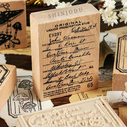 Handwritten Label/ Card/ Ticket Rubber Stamp | Shinjodu