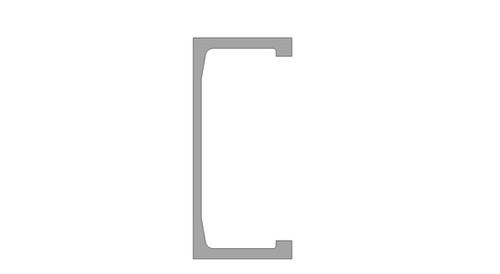 Aluminum C Channel - 99" | TYCROP Trailers