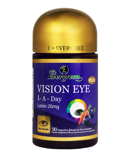 VIsion Eye Plus 1-A Day 90 Cap-비젼아이-루테인+빌베리 | evgreenlife.com