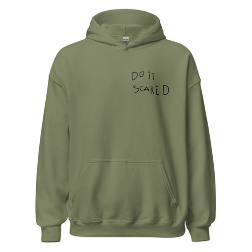Do It Scared - BLK Font - Standard Hoodie | Rowley Adventures