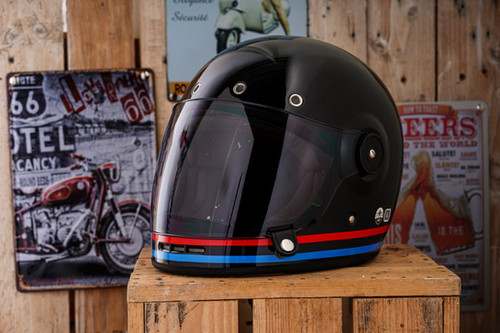 VRM1976 MILANO CLASSIC PAINTED Gloss Black Double Neck Red Blue | VRM 1976