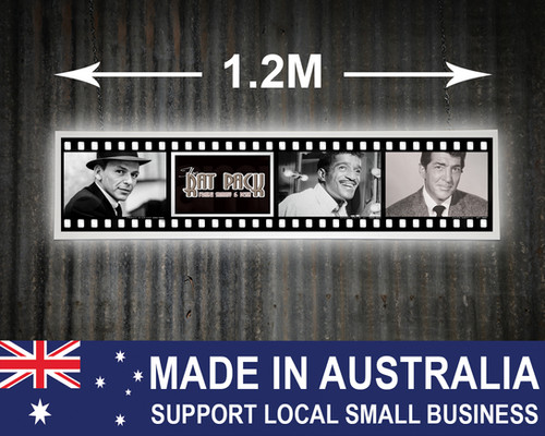 Illuminated Rat Pack Actor Sign For him Frank Sinatra Australian Made ...