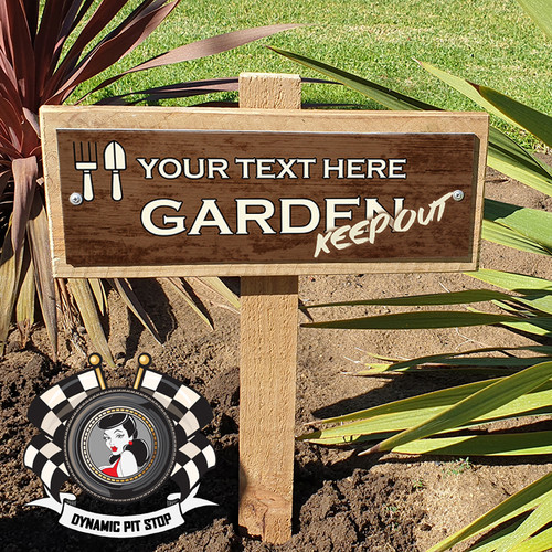 Garden Sign Customised Personalised Timber Handmade For him Australian ...