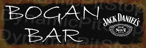 Bogan Bar Jack Daniel's Rustic Tin Sign Australian Made | Dynamic Pit ...