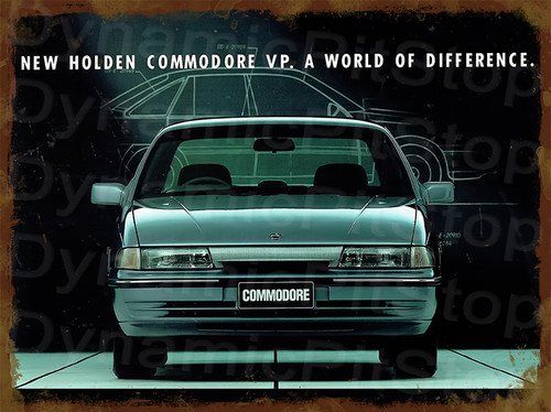 Holden VP Commodore Rustic Tin Sign Man Cave Garage Australian Made ...