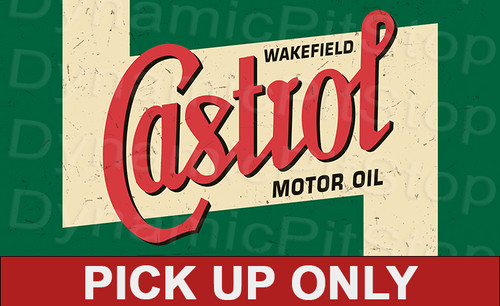 GIANT 2.4M Castrol Fuel Sign Workshop Man Cave Australian Made ...