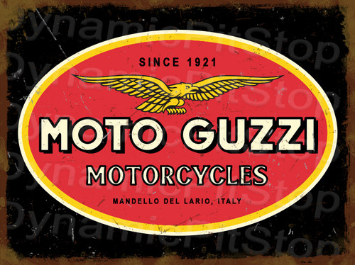 Moto Guzzi Motorcycle Rustic Tin Sign Man Cave Garage Australian Made ...