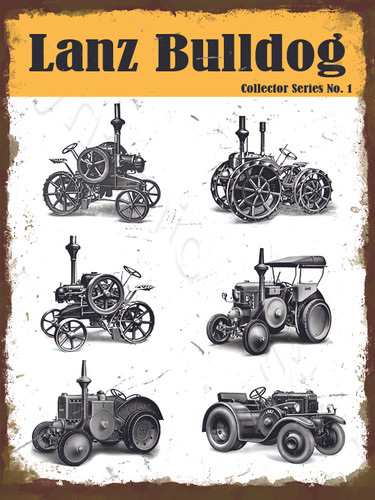 Lanz Bulldog 1 Rustic Tin Sign, Garage, Mancave, Farm, Tractor ...