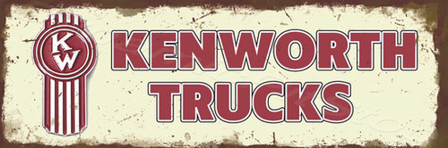 Kenworth Trucks Logo Rustic Tin Sign Workshop Farming Garage Australian ...
